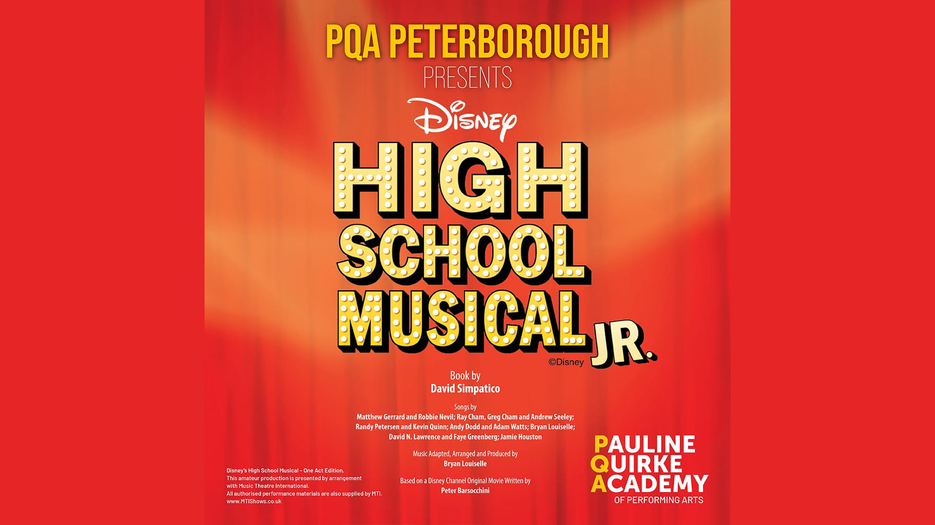 PQA Academy: High School Musical - AM Group - Key Theatre, Peterborough
